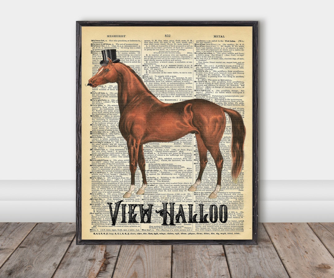 Vintage Horse Dictionary Page Print, Horse Decor, Digital Print, Home ...
