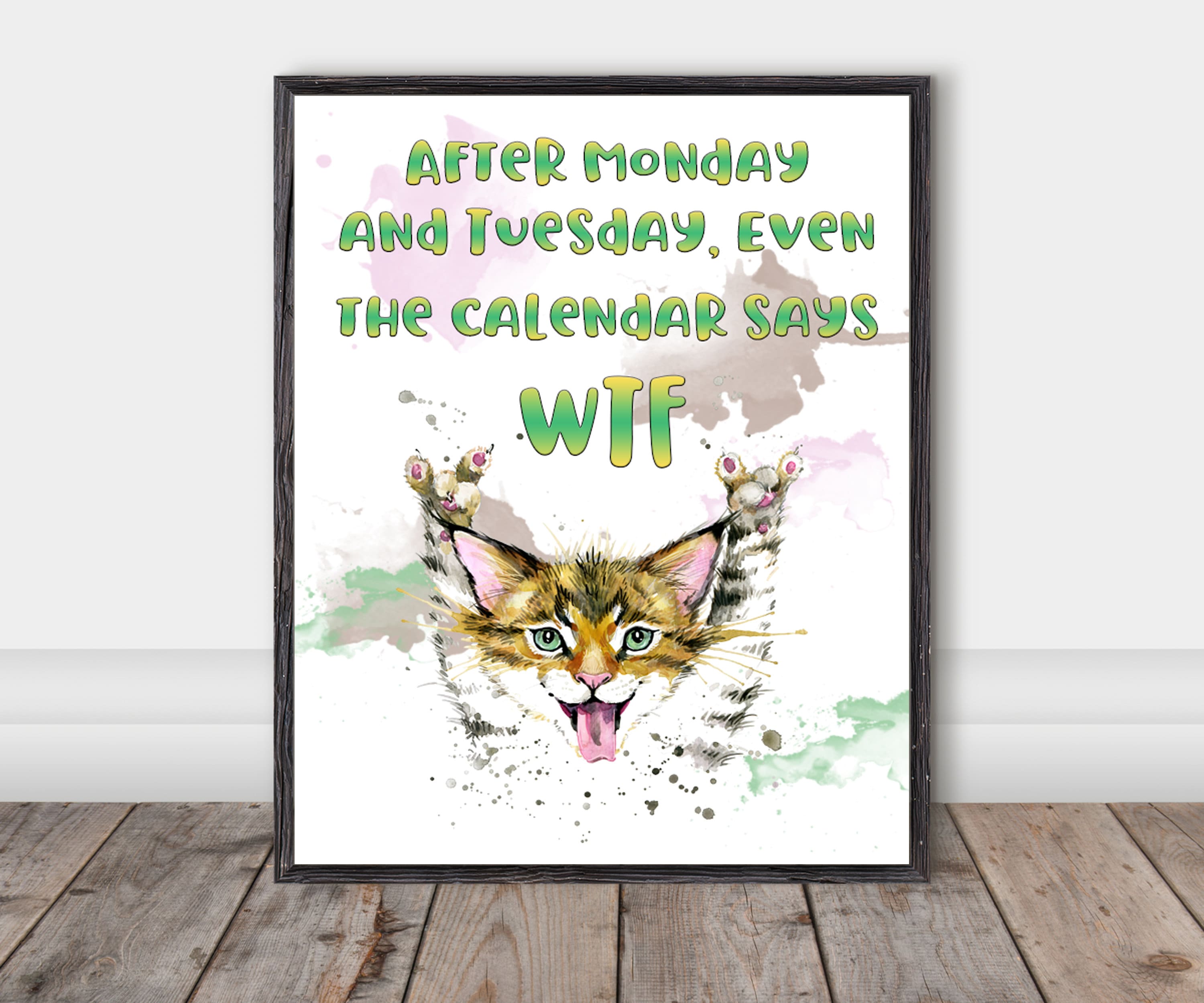 Calendar Says WTF Funny Gift Digital Download Funny Print - Etsy