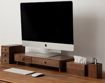 Wood Desk Organizer - Etsy