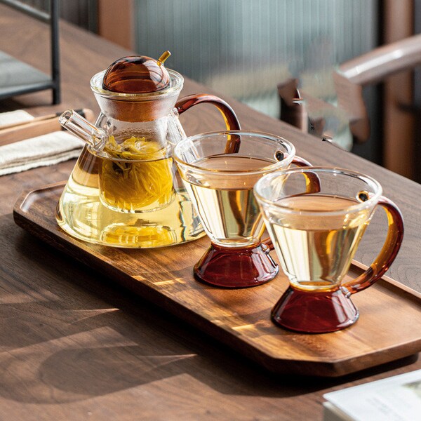 Glass Tea Set - Etsy