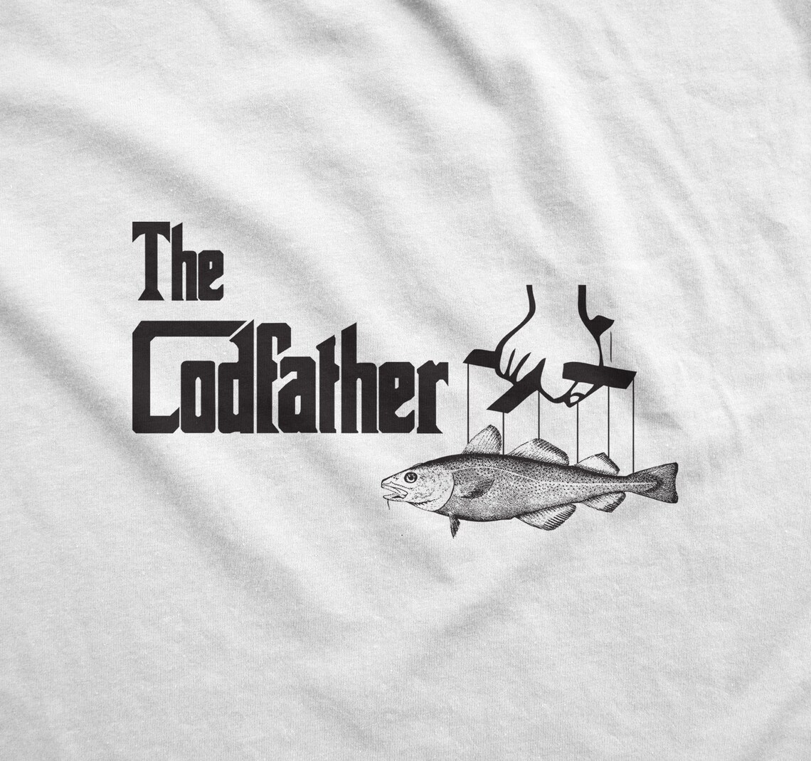 Official Hooked-fishing T-shirt the Codfather - Etsy