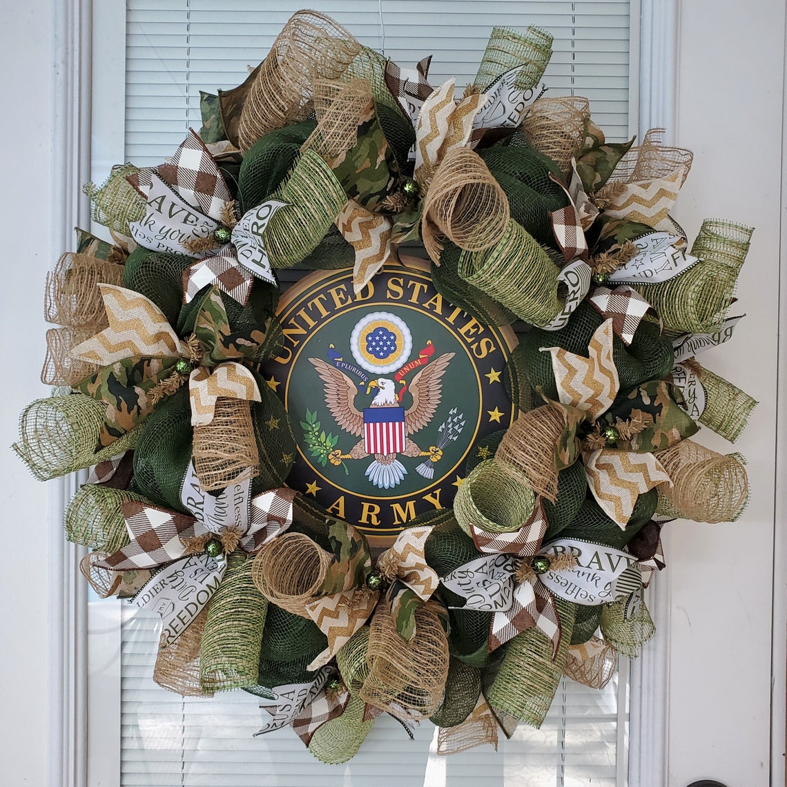 US Army Wreath US Army Military Wreath Patriotic Wreath | Etsy