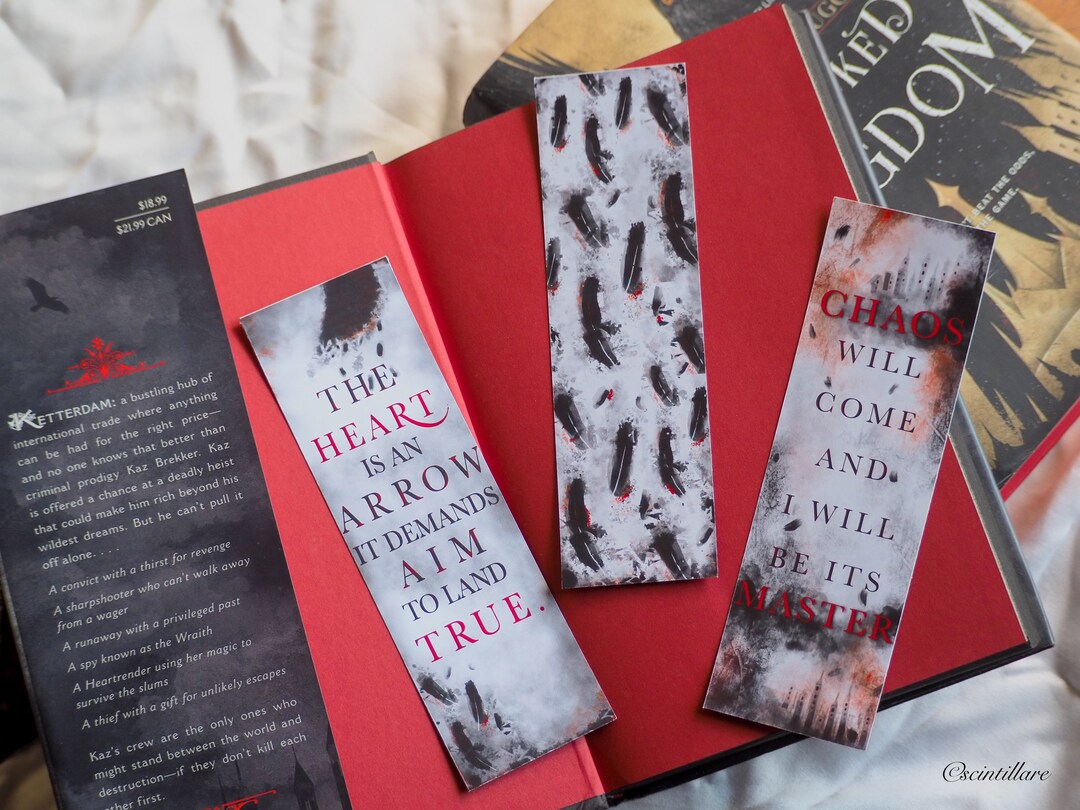 Six of Crows Duology Set of 3 Bookmarks leigh Bardugo Crooked Kingdom ...