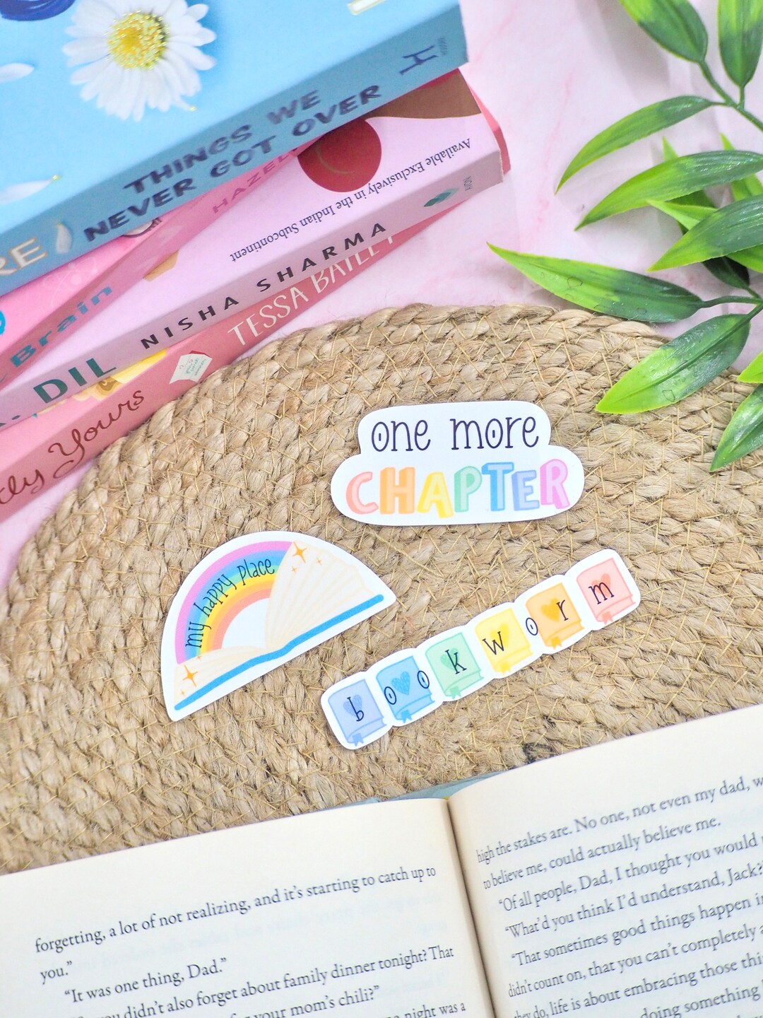 Bookworm Sticker Pack Book Lover Stickers Reader Sticker Pack Stocking ...