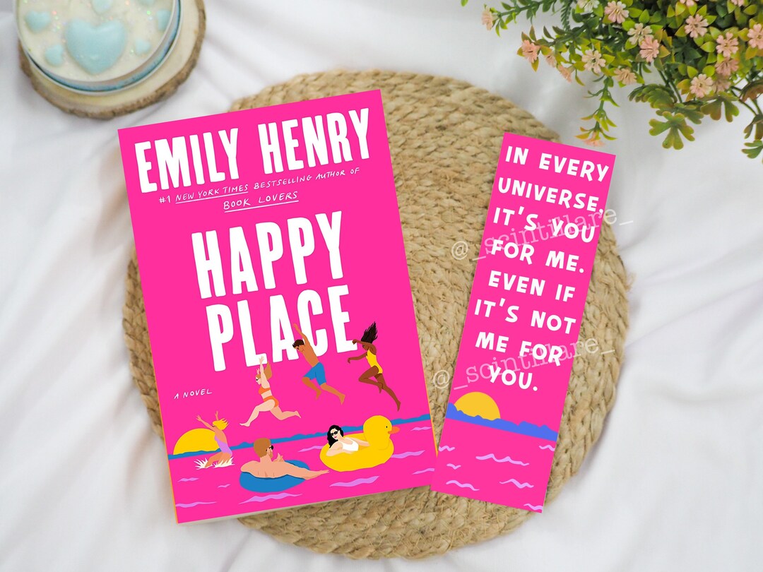 Happy Place Bookmark Emily Henry Bookmark Romance Bookmark Stocking ...