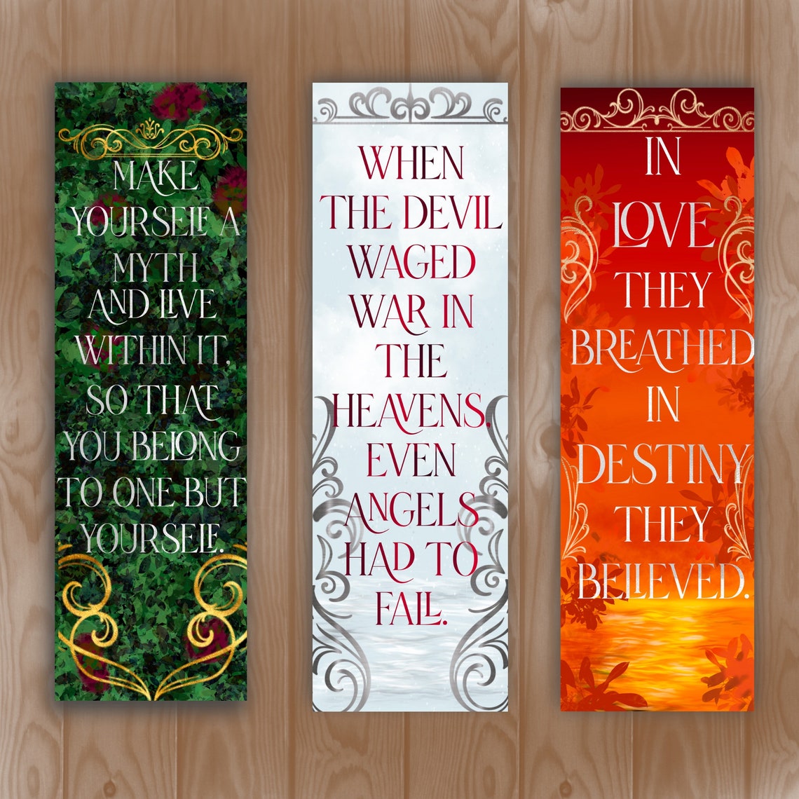 The Gilded Wolves Bookmarks the Silvered Serpents the - Etsy