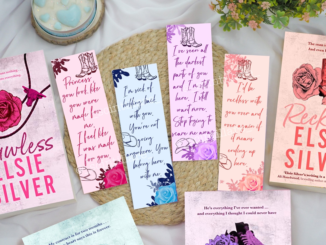 Chestnut Springs Series Bookmarks Flawless, Heartless, Powerless ...