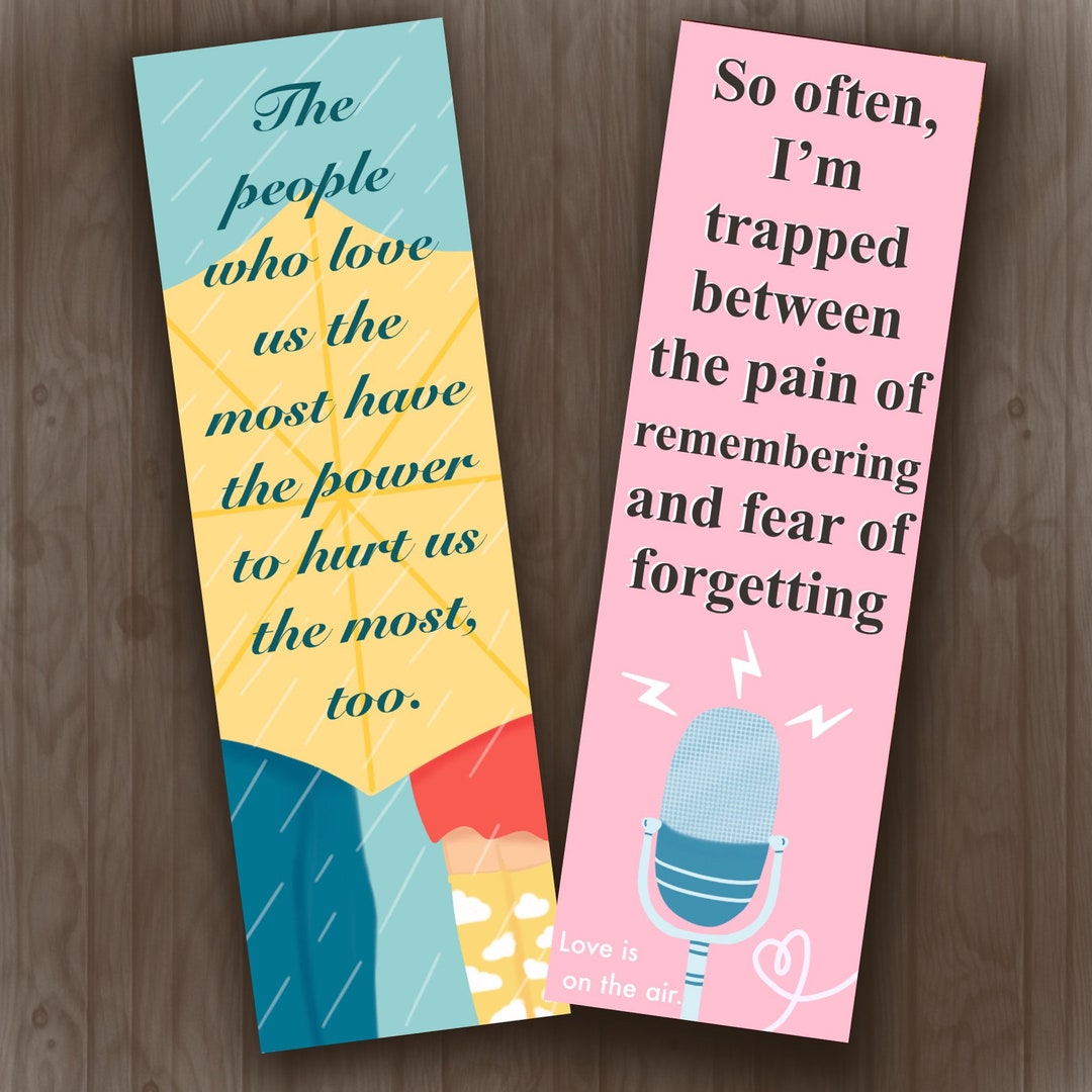 Weather Girl Bookmarks the Ex Talk Bookmark Rachel Lynn - Etsy