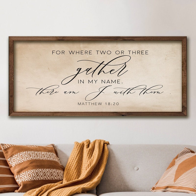 Verse Matthew 18 20 - Etsy