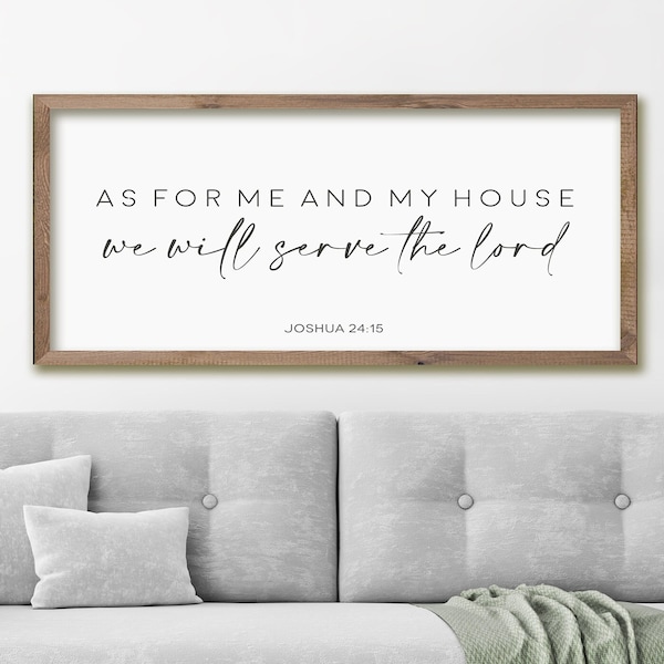 As for Me and My House We Will Serve the Lord - Etsy