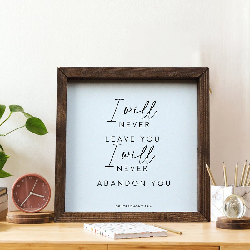 I Will Never Leave - Etsy