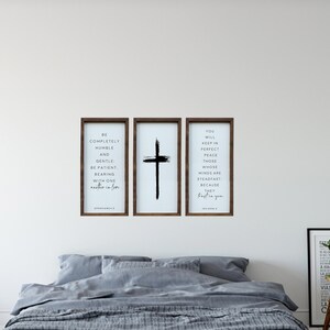 Bible Verse Wall Art Be Completely Humble and Gentle; Be Patient ...
