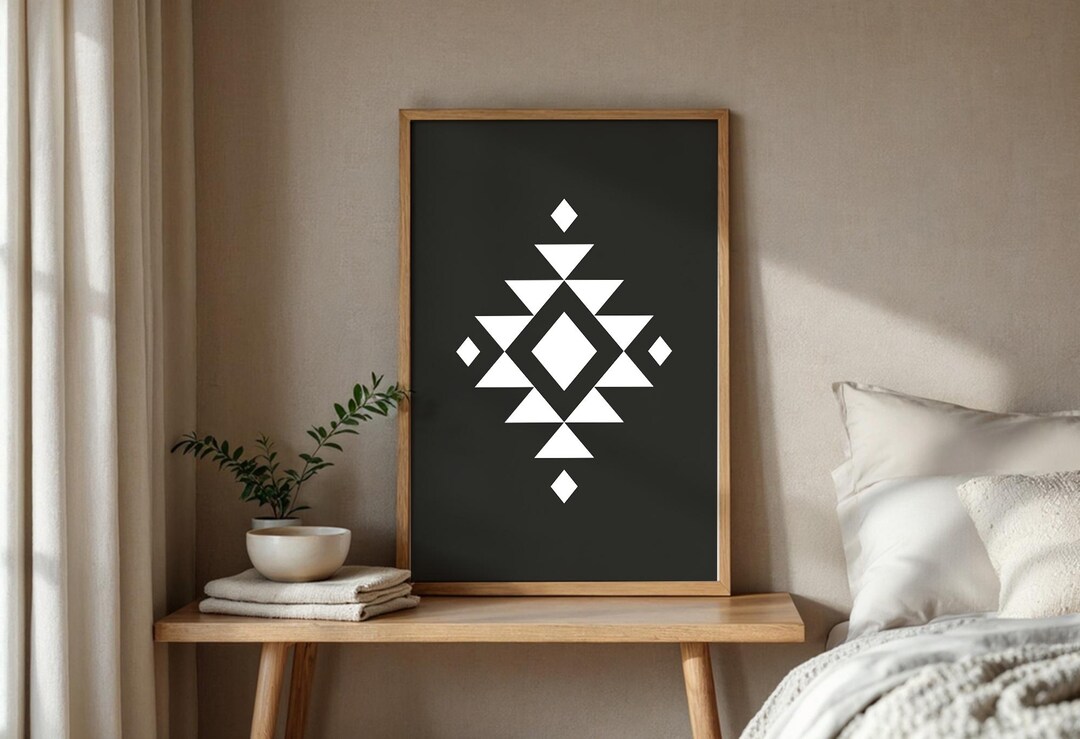 Aztec Wood Sign | Rustic Farmhouse Wall Decor - Etsy