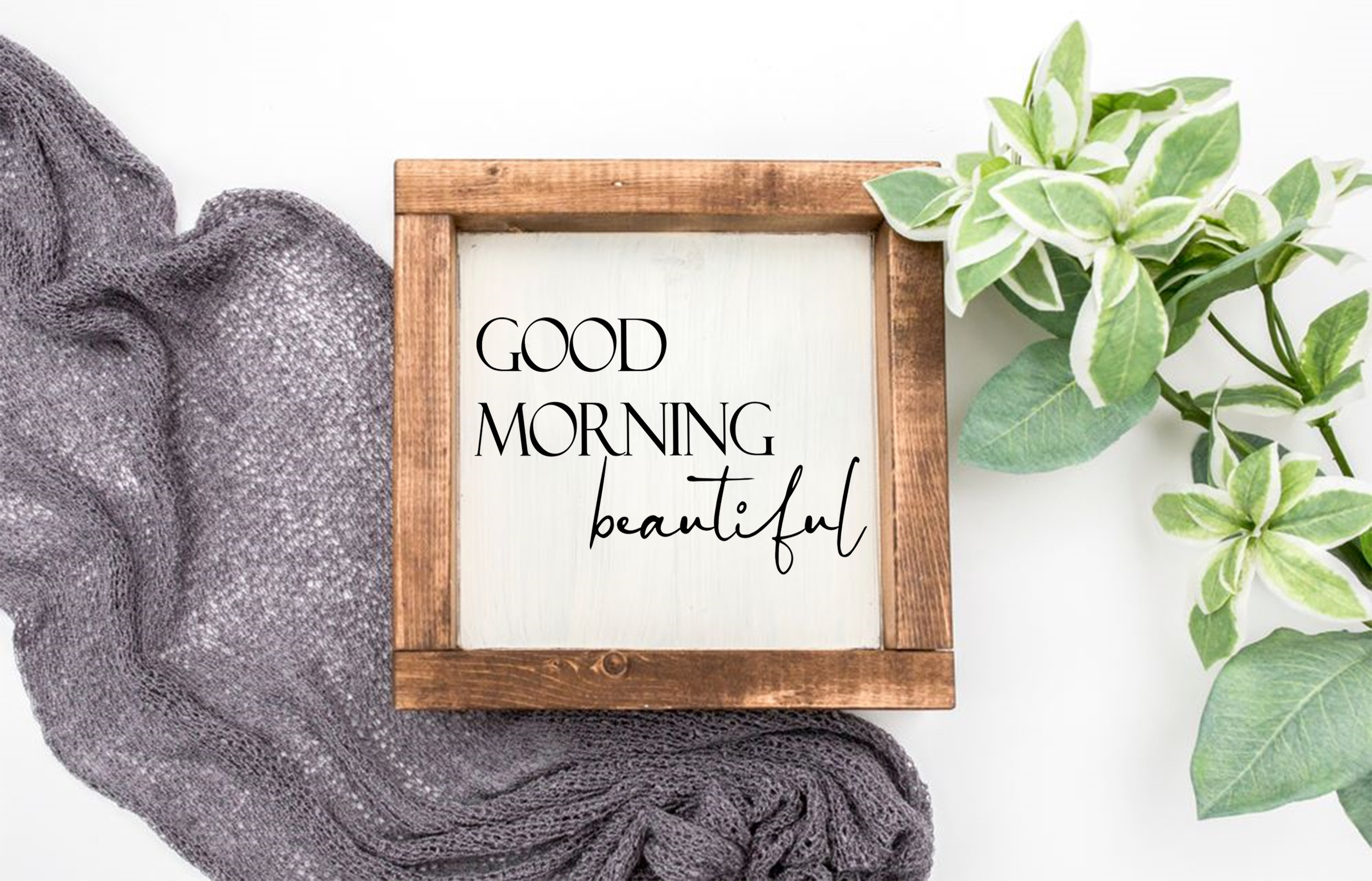 Good Morning Beautiful Farmhouse Bedroom Sign - Etsy