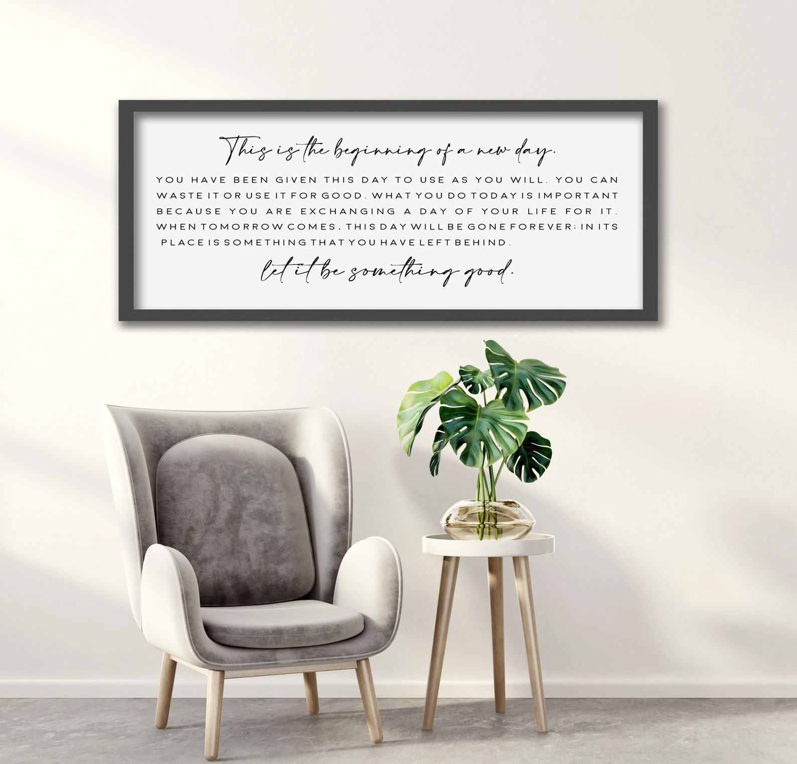 This is the Beginning of A New Day Sign Motivational Wall - Etsy