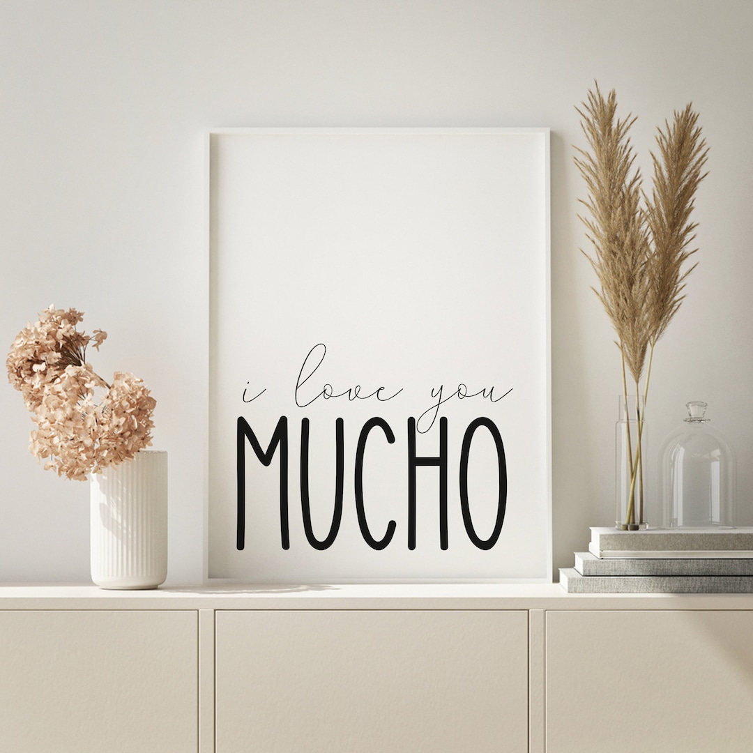 I Love You Mucho Wood Sign - Farmhouse Wall Art - Etsy