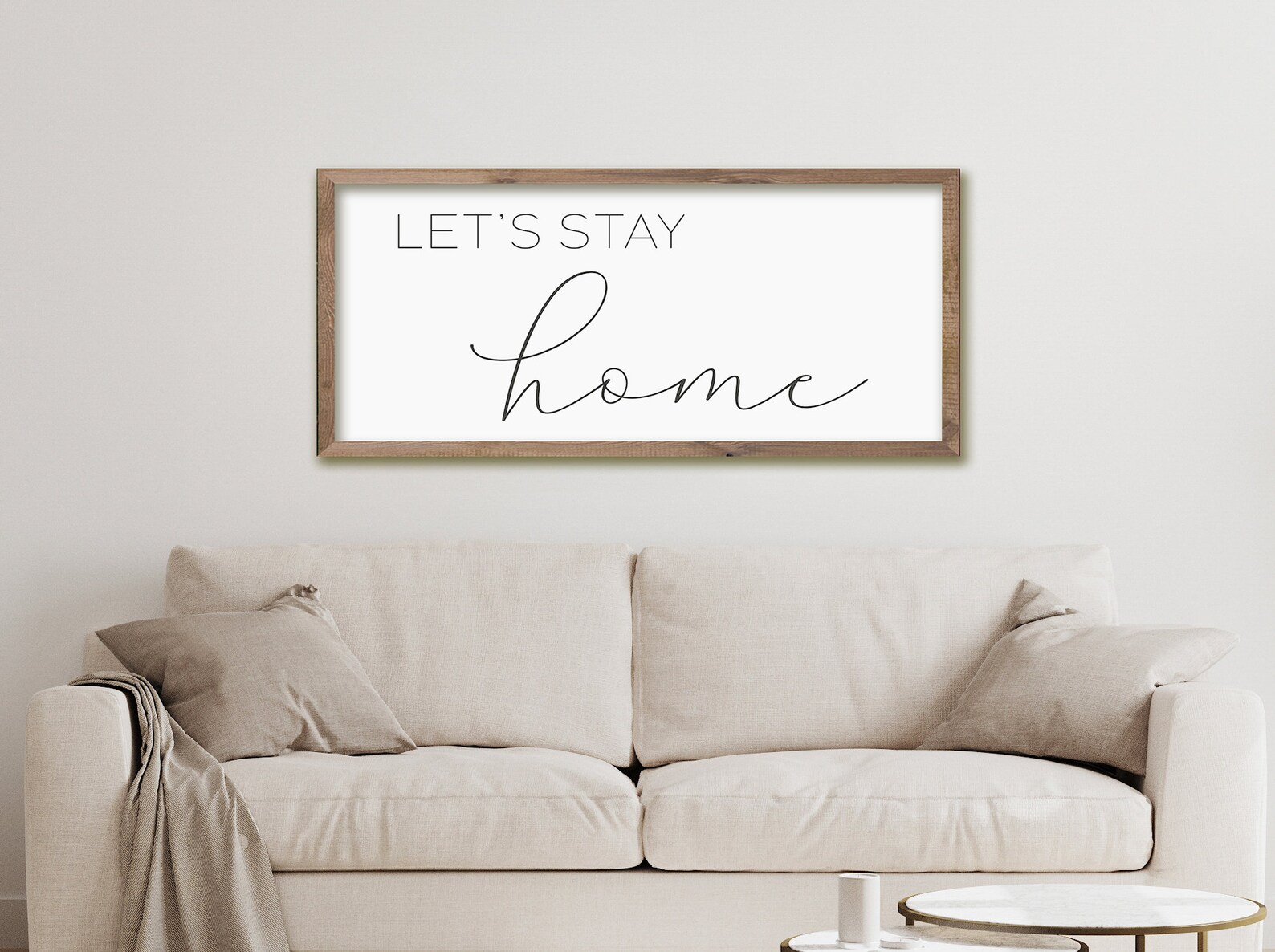Let's Stay Home Wood Sign Lets Stay Home Let's Stay Home Living Room ...