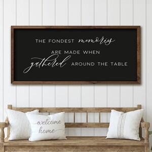 40% OFF the Fondest Memories Are Made Gathered Around the Table, Dining ...