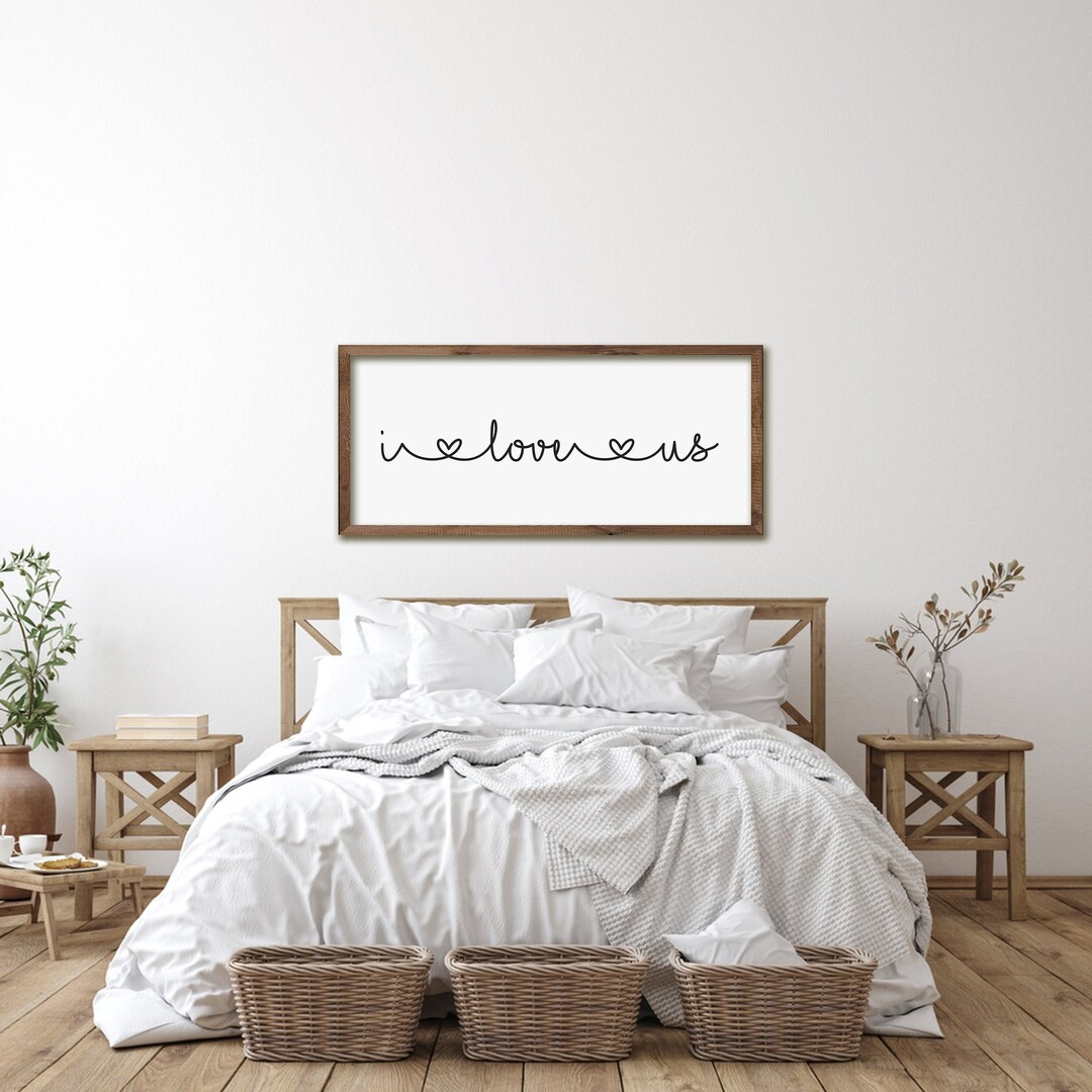 I Love Us Master Bedroom Wall Decor , Master Bedroom Sign , Bedroom ...