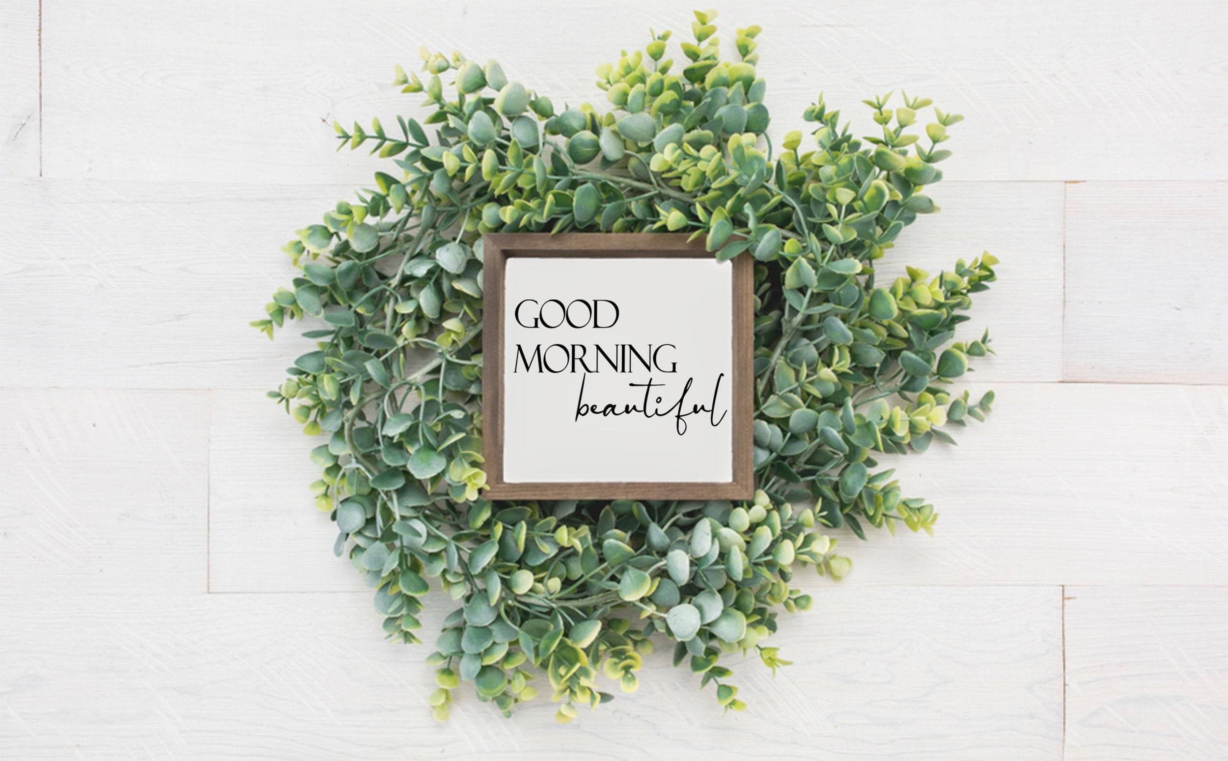 Good Morning Beautiful Farmhouse Bedroom Sign - Etsy
