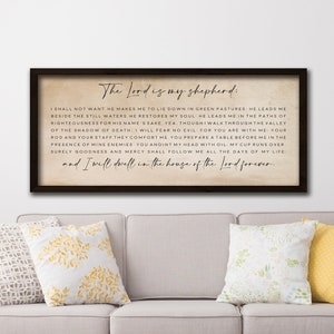 40% OFF Scripture Wall Decor , the Lord is My Shepherd Sign, Living ...