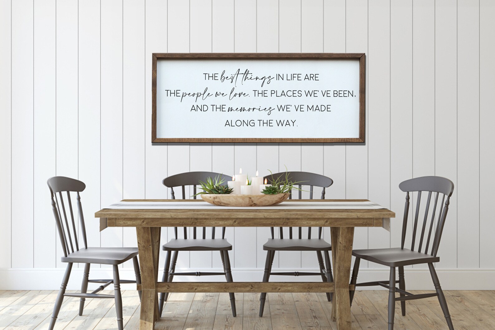 Inspirational home decor signs The best things in life sign | Etsy