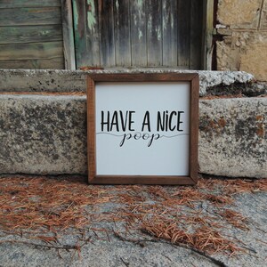 Have a Nice Poop Sign | Rustic Bathroom | Farmhouse Bathroom Decor ...