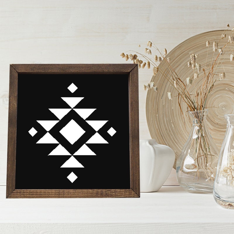 Aztec Wood Sign - Etsy