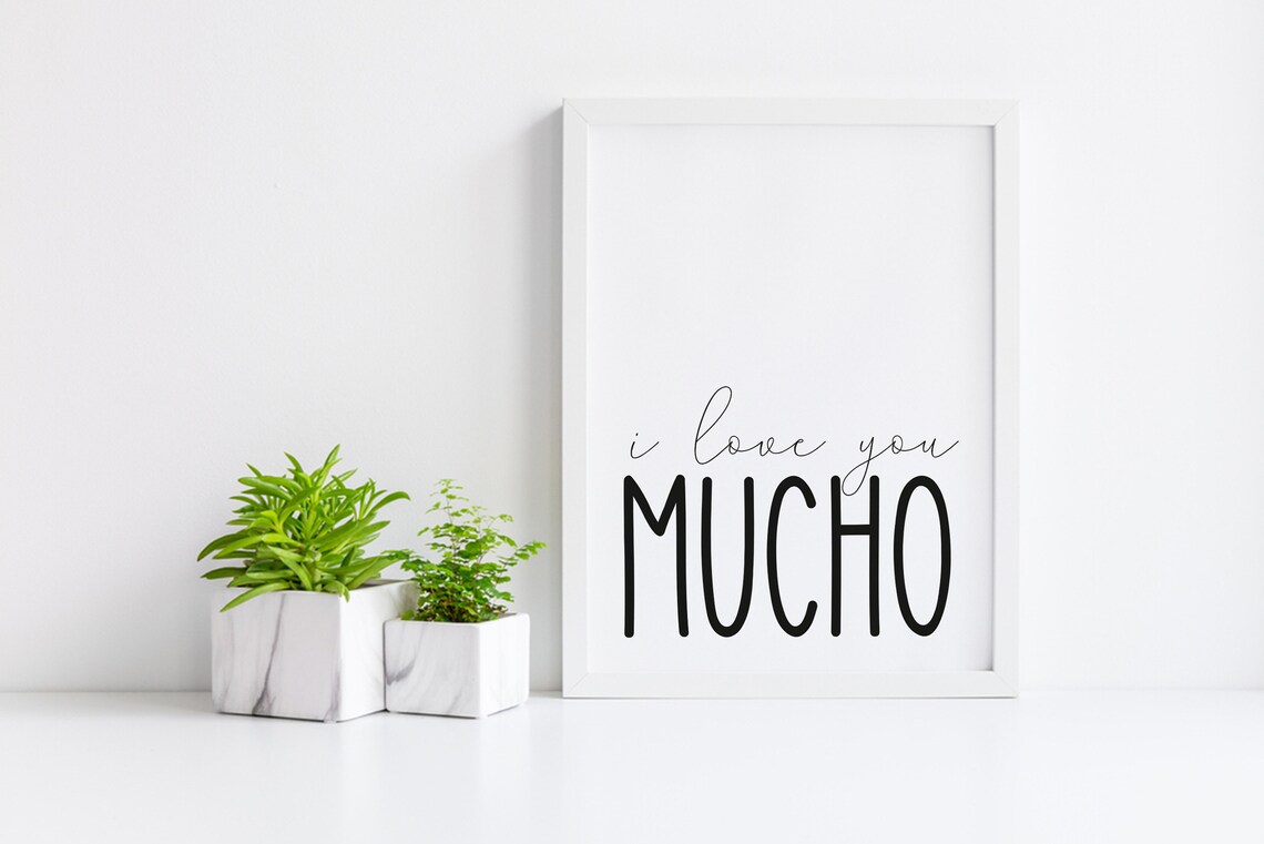 I Love You Mucho Wood Sign - Farmhouse Wall Art - Etsy
