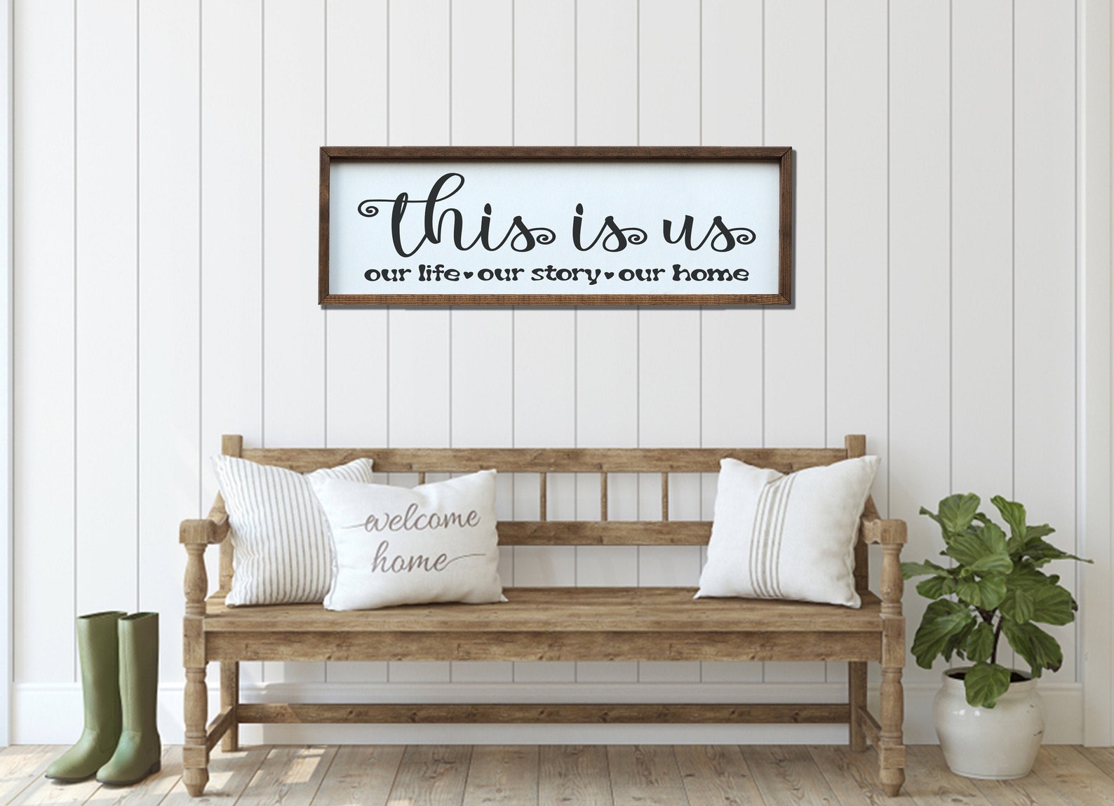 This is Us Wood Sign Custom Wood Decor Our First Home Sign Our | Etsy