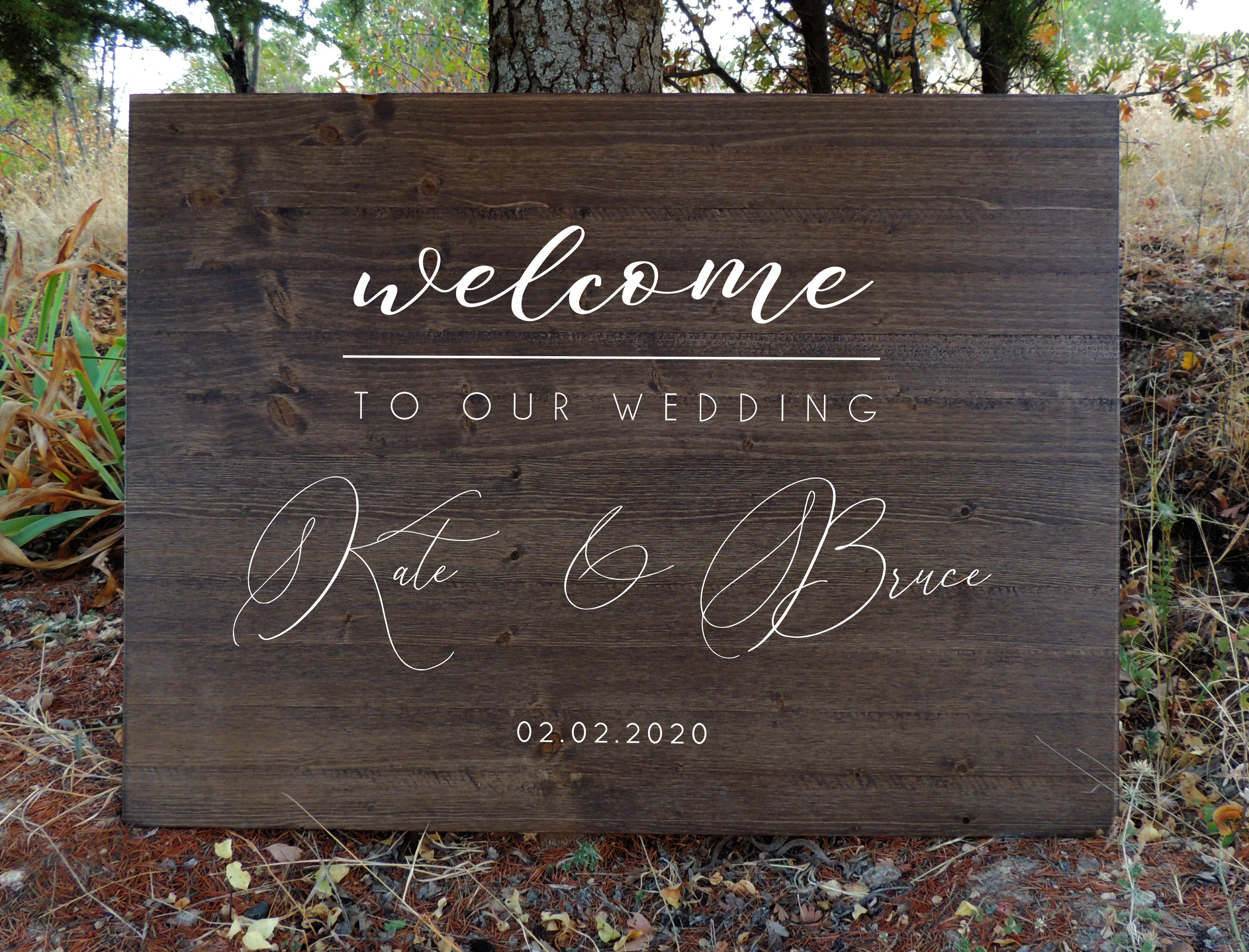 40% OFF Wedding Welcome Sign Custom Wood Wedding Sign - Etsy
