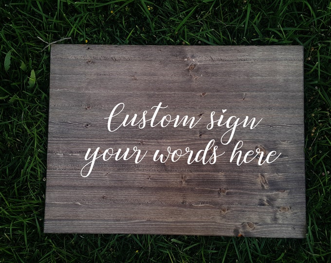 Custom Wood Signs, Personalized Gift, Wooden Decor for Home, Plaques ...