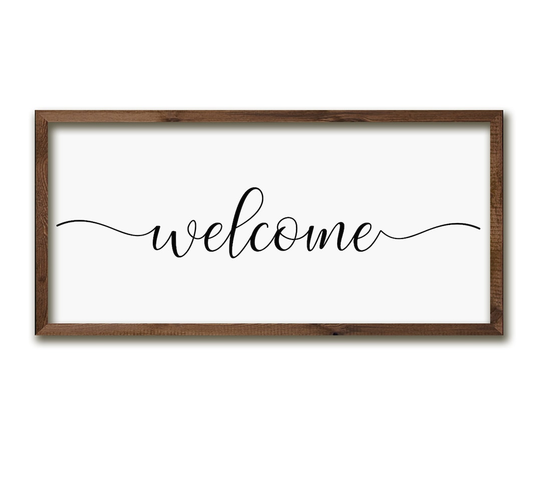 40% OFF Wood Framed Welcome Sign , Wood Framed Sign , Welcome Decor ... 40% OFF Wood Framed Welcome Sign , Wood Framed Sign , Welcome Decor ...