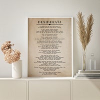 Desiderata - Etsy