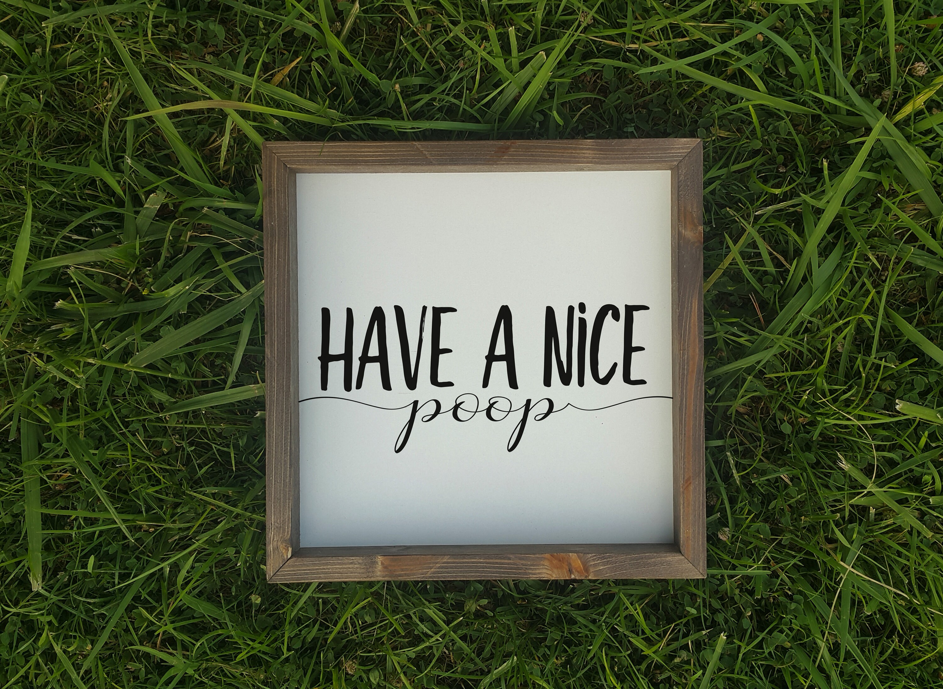 Have a Nice Poop Sign Rustic Bathroom Farmhouse Bathroom | Etsy