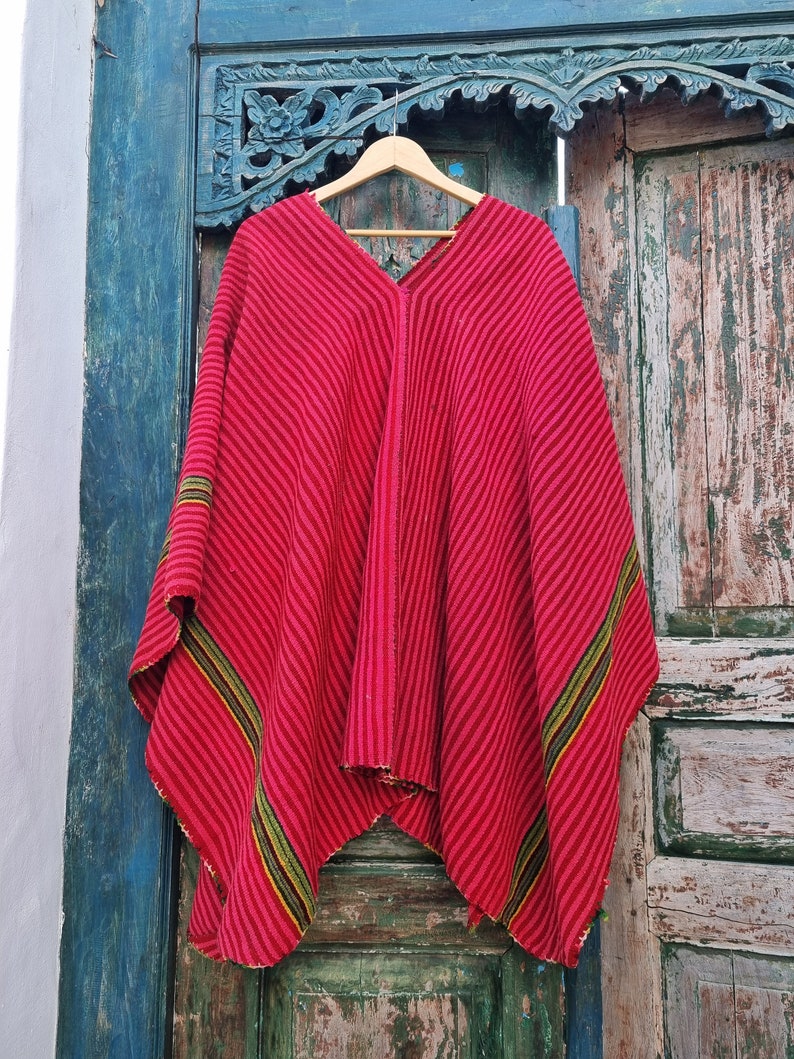 Peruvian Vintage Poncho Shamanic Poncho Traditional Inca - Etsy