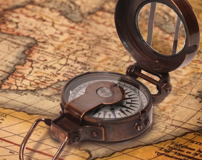 Vintage 1930's German Combination Compass and Opisometer, Plastic Crystals, Distance Wheel - Etsy