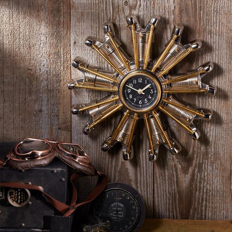Ford Airplane Wall Clock Gift Unique Vintage Aviation Home | Etsy