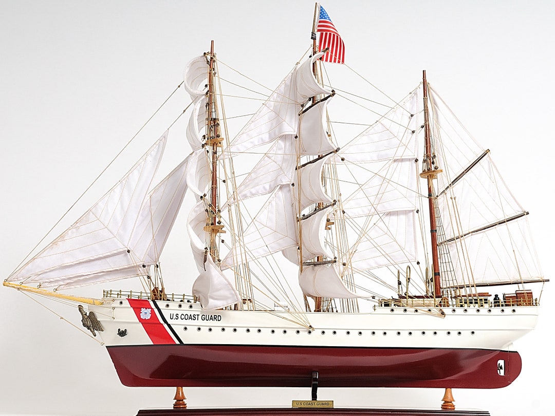 Handcrafted US Coast Guard Eagle Sailing Ship - Etsy