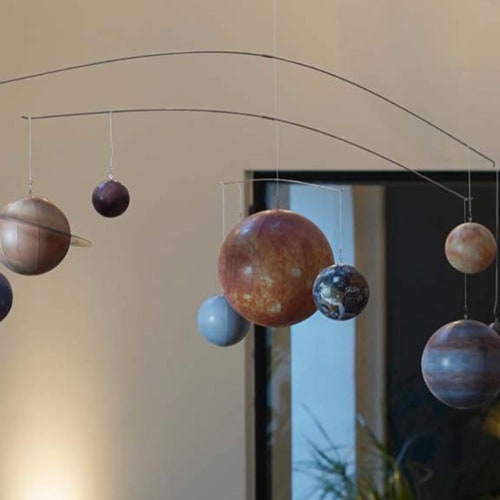 Larger Solar System Planet Mobile Hanging Sun and Planets - Etsy UK
