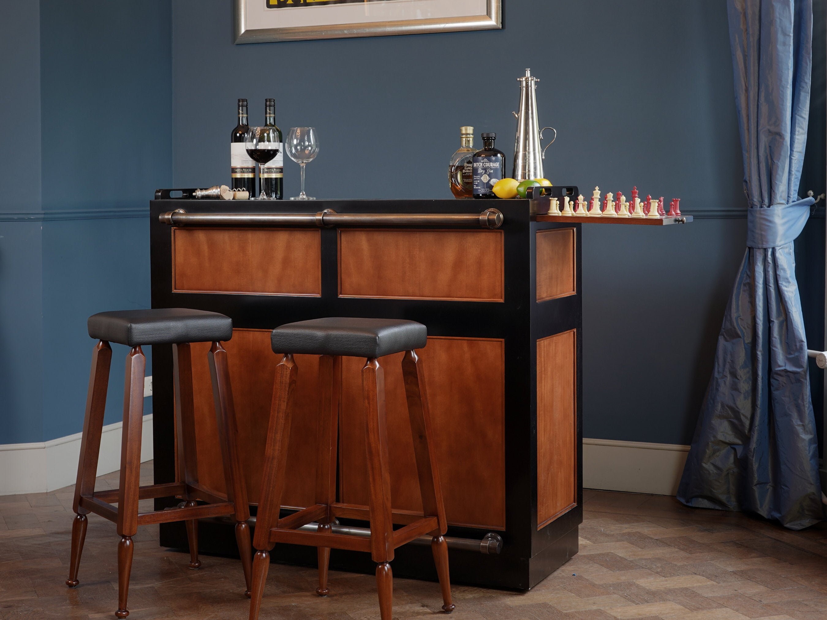 Portable Mini Bar Cabinet