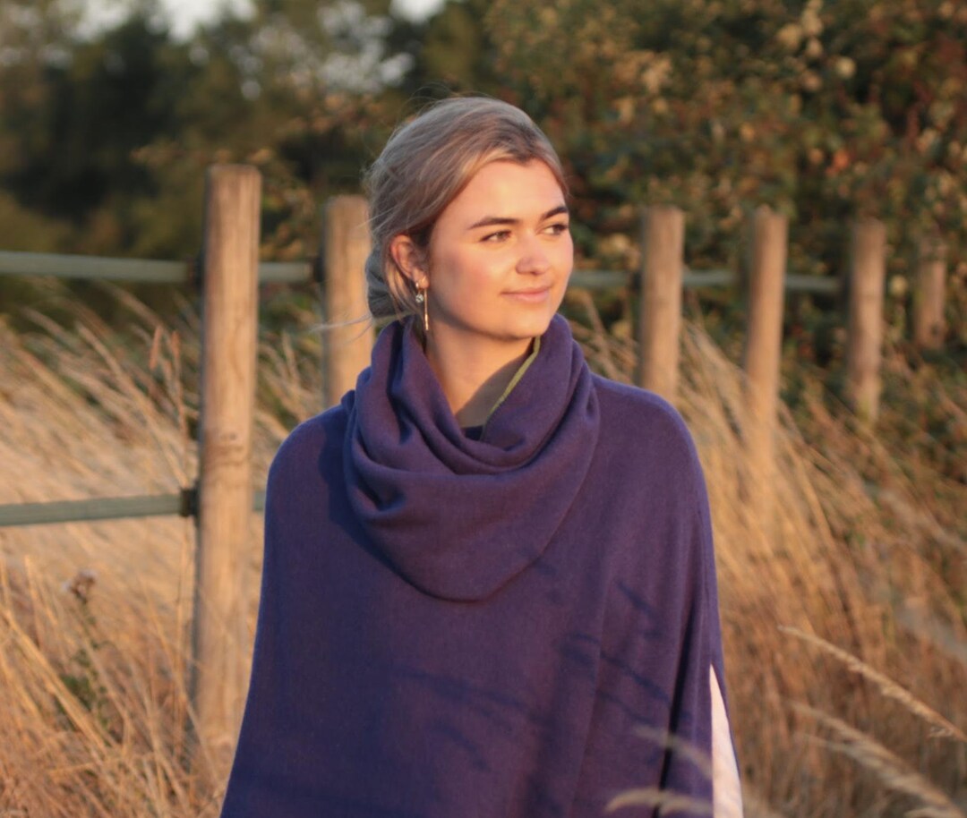 Cashmere Blend Funnel Scarf - Etsy
