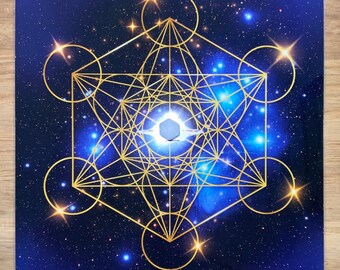 Merkaba Metatron's Cube Crystal Grid Altar Decoration - Etsy