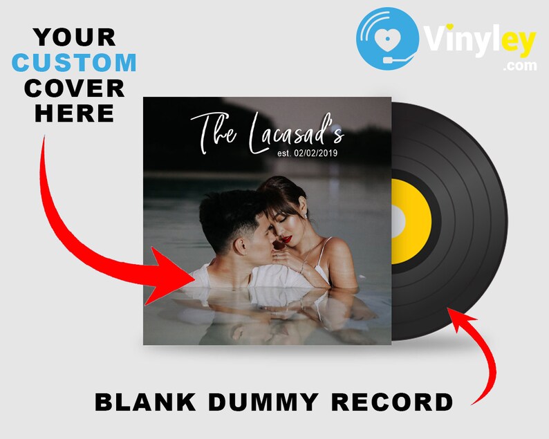 Custom Record Sleeve Front & Back ONLY Including BLANK Dummy - Etsy