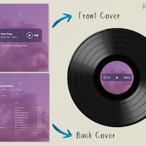 12" Custom Vinyl Playlist Mixtape Record - Fully Custom + Songs - Your ...