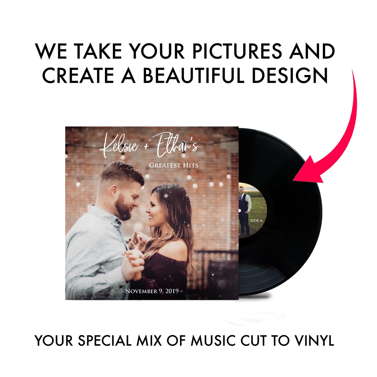 12 Custom Vinyl Wedding Record Your Special Music Mixtape on Vinyl ...