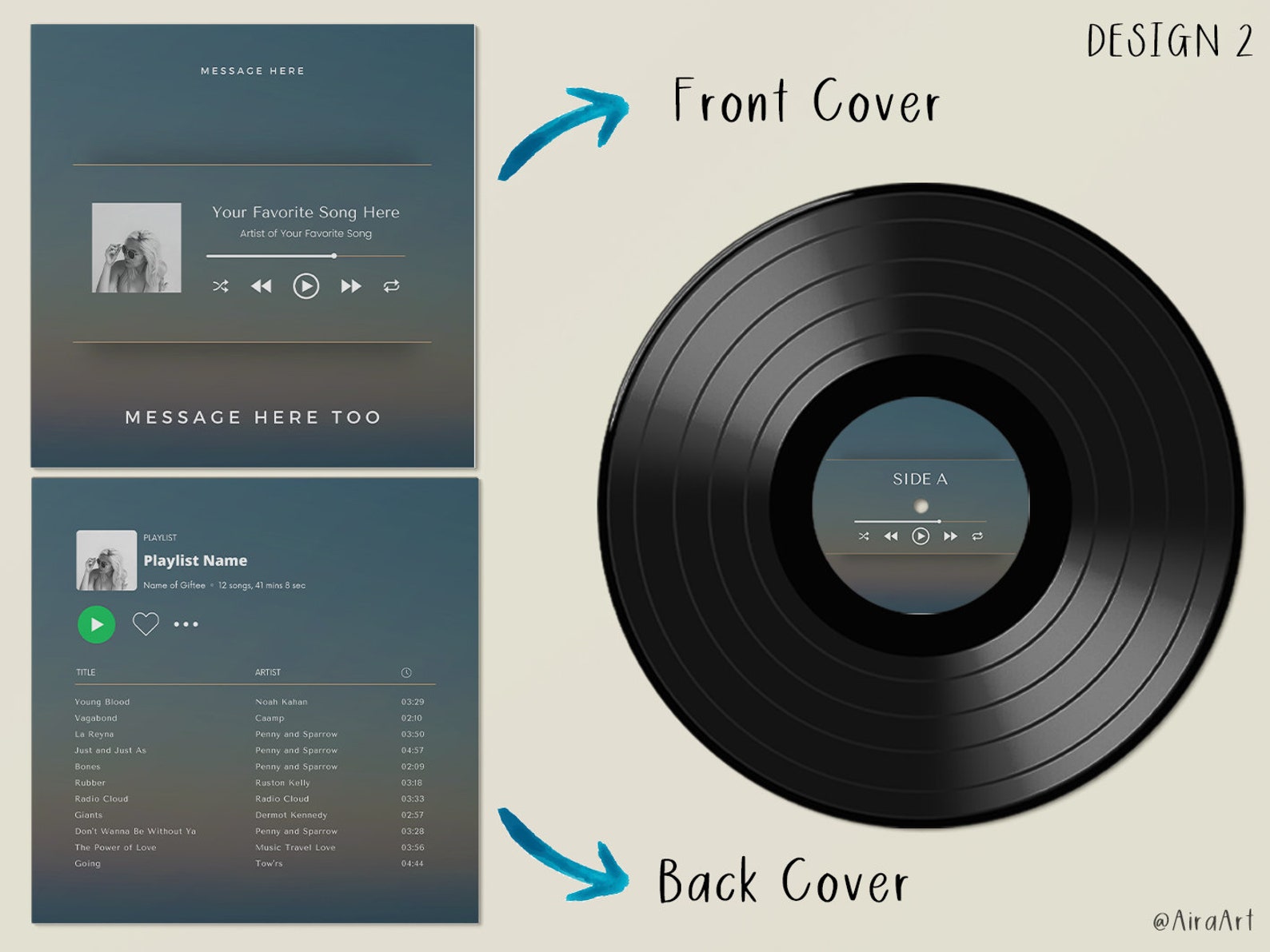 12" Custom Vinyl Playlist Mixtape Record - Fully Custom + Songs - Your ...