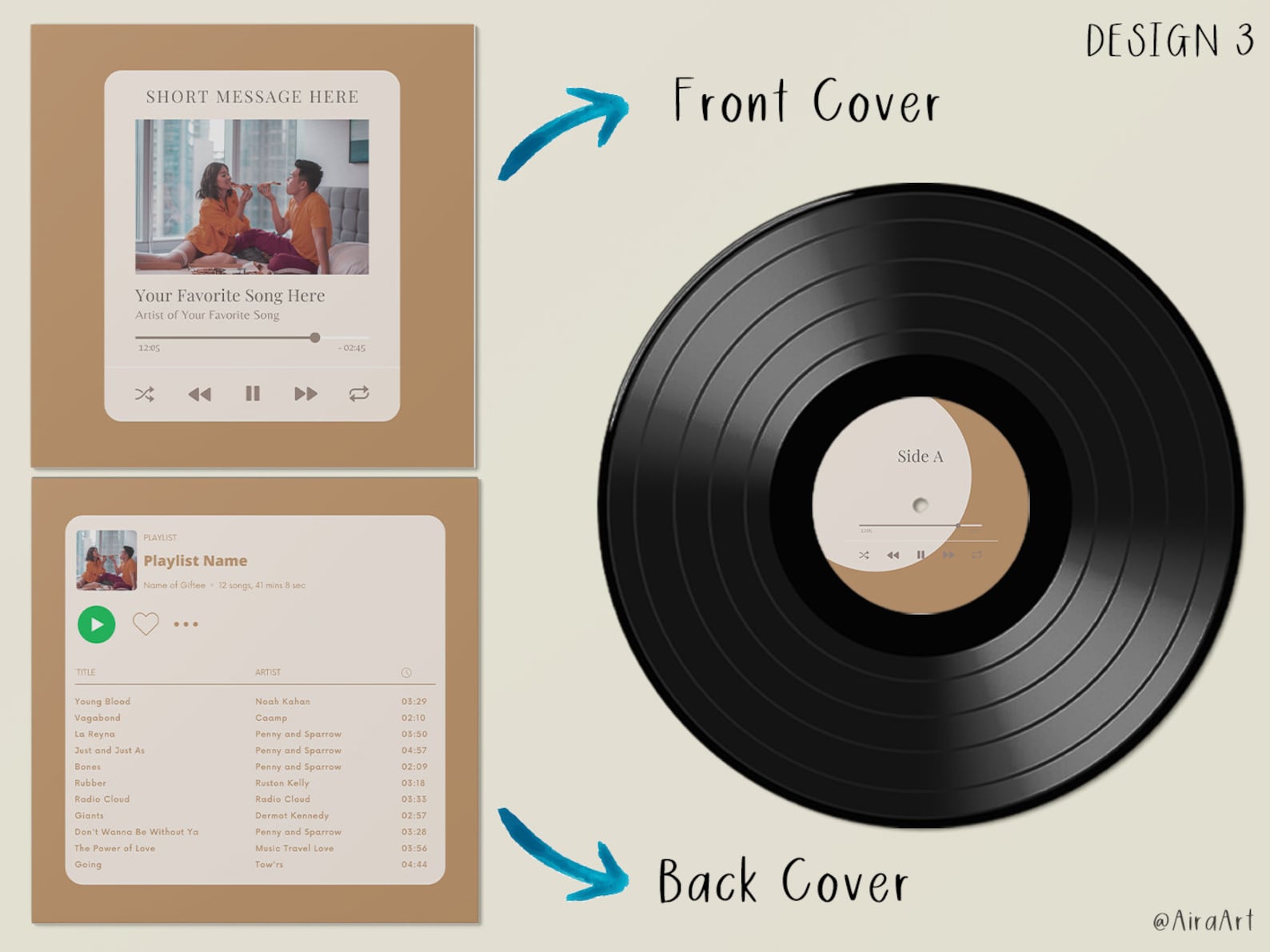 12" Custom Vinyl Playlist Mixtape Record - Fully Custom + Songs - Your ...