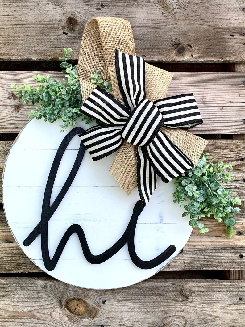 Shiplap Style Front Door Hanger Shiplap and Eucalyptus - Etsy