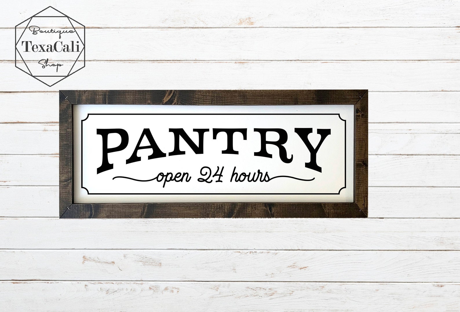 Pantry Open 24 Hours Sign Rustic Kitchen Sign Pantry Sign | Etsy